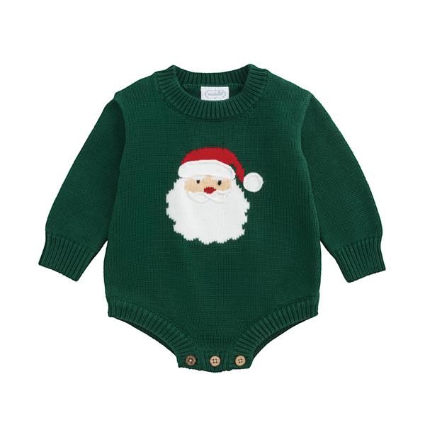 Green Santa Baby Sweater Bubble – Piper Jo & Co