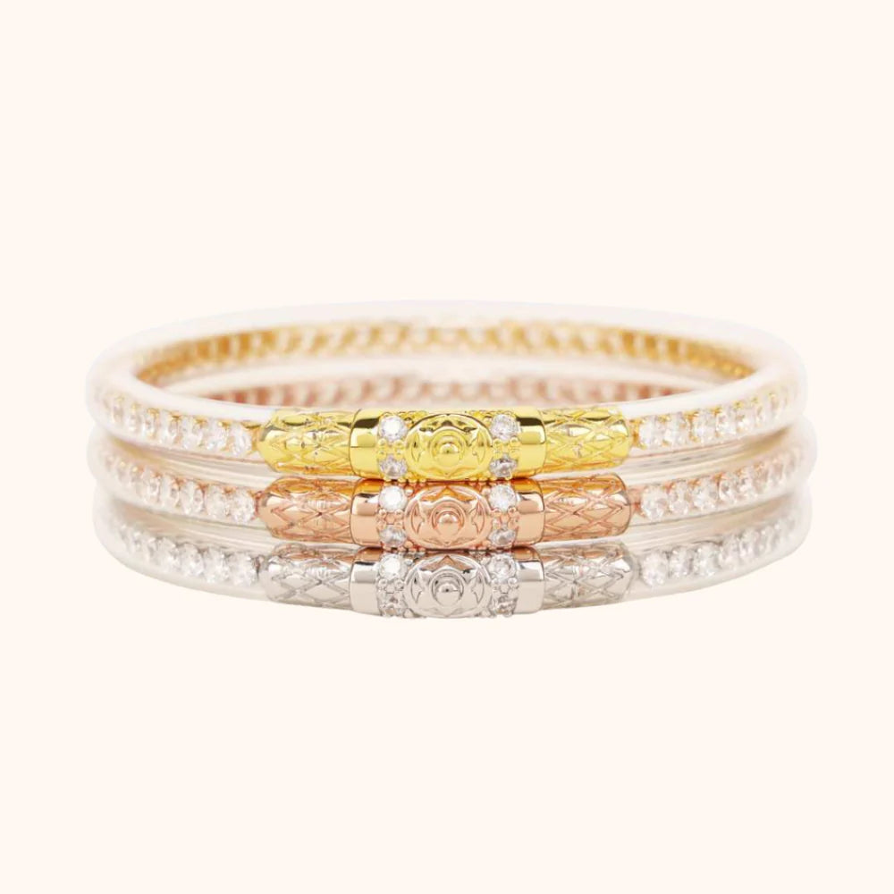 Three Queens All Weather Bangles® (AWB®) - Clear Crystal – Piper Jo & Co