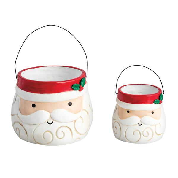 Paper Mache Santa Treat Buckets – Piper Jo & Co
