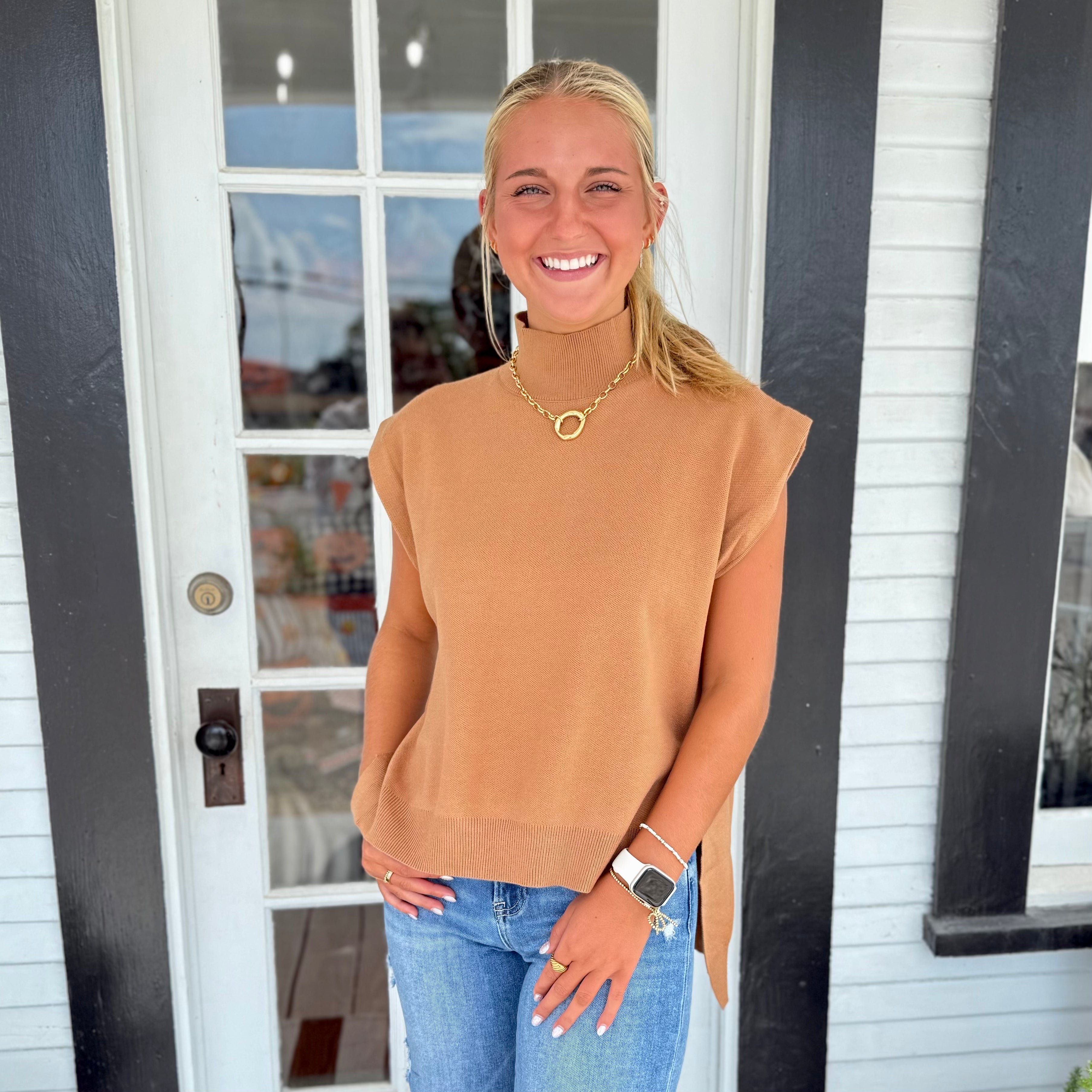 Ruth Top | Camel – Piper Jo & Co