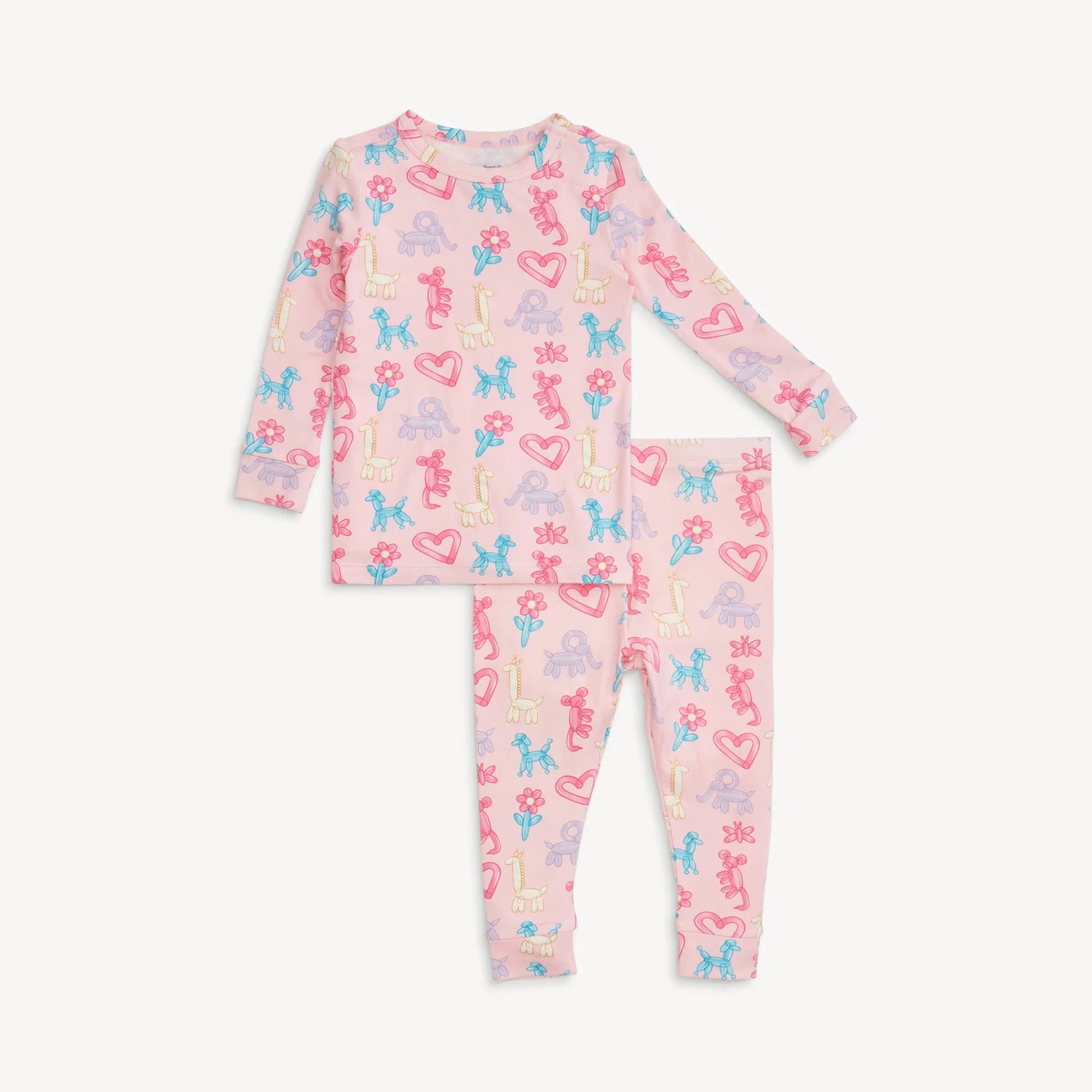 Pink Party Animals Glow in the Dark | Modal Magnetic PJ Set – Piper Jo & Co
